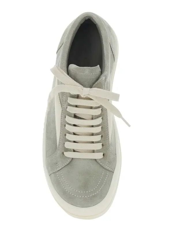 Rick Owens Suede Low Top Sneakers - Grey
