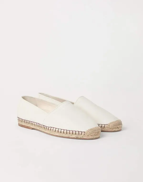 Brunello Cucinelli Leather Espadrilles