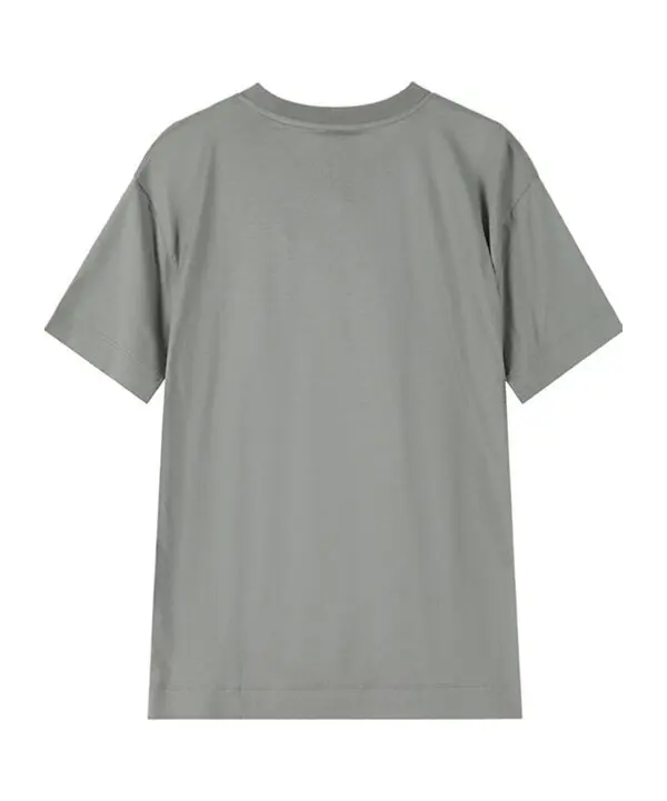 Emporio Armani Slim-fit Lyocell-blend Jersey T-shirt With Logo Patch - Gray