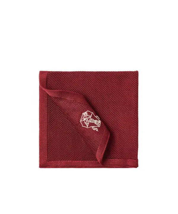 Brunello Cucinelli Knit Pocket Square - Red