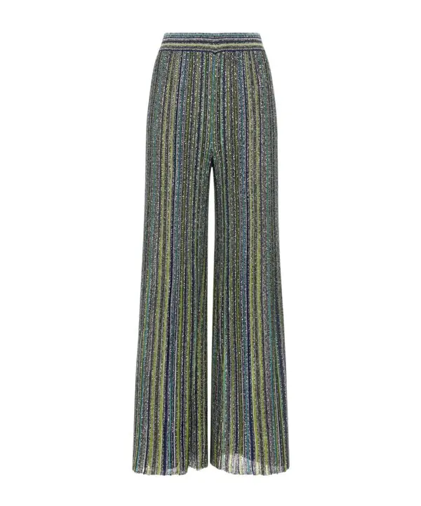 Missoni Sequin-embellished Striped Palazzo Pants - Blue