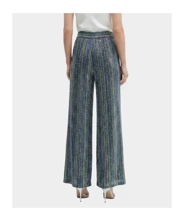 Missoni Sequin-embellished Striped Palazzo Pants