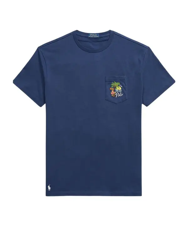 Polo Ralph Lauren Tropical Back-print T-shirt - Blue