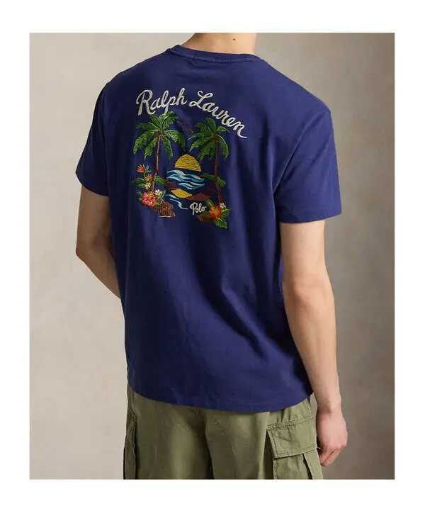 Polo Ralph Lauren Tropical Back-print T-shirt - Blue