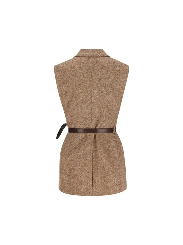 Brunello Cucinelli Double-breasted Belt Vest