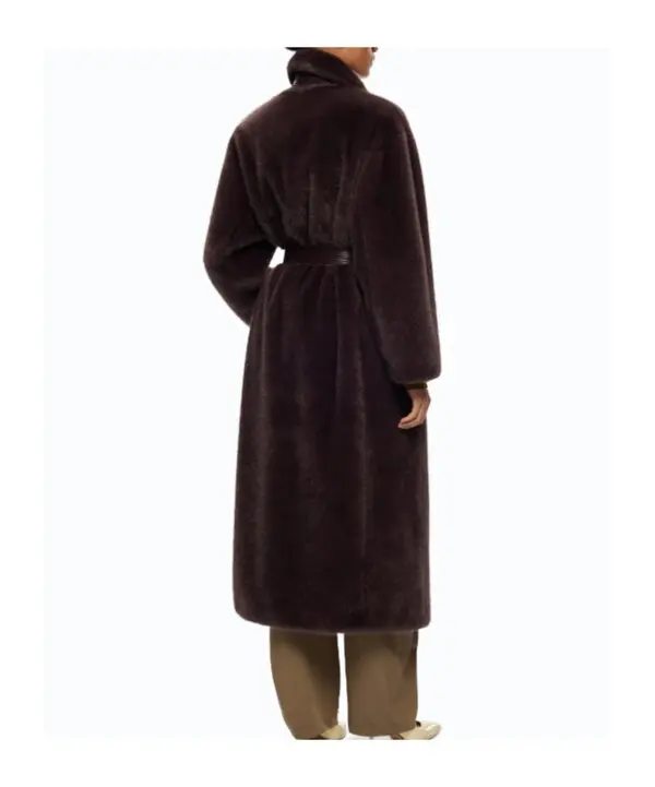 Pinko Long Faux Fur Coat