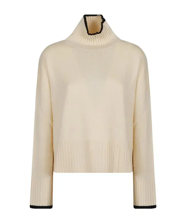 Pinko Turtleneck Jumper With Ribbed Details - No