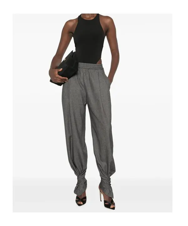 Andamane Buttoned-cuff Elasticated-waist Trousers