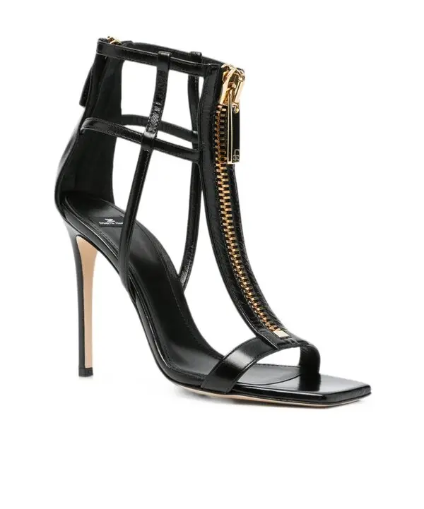 Elisabetta Franchi Square-toe High-heeled Sandals