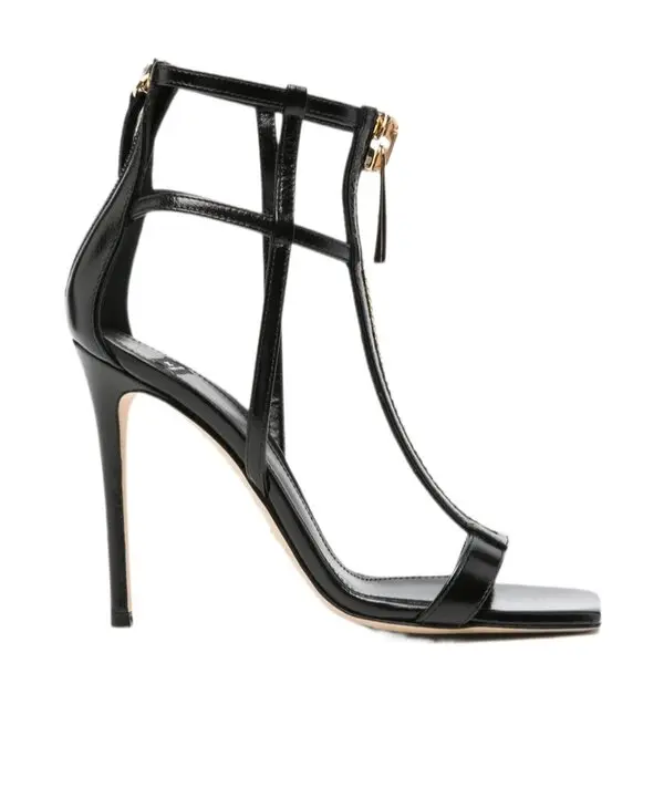 Elisabetta Franchi Zip-detail Cage Sandals - No