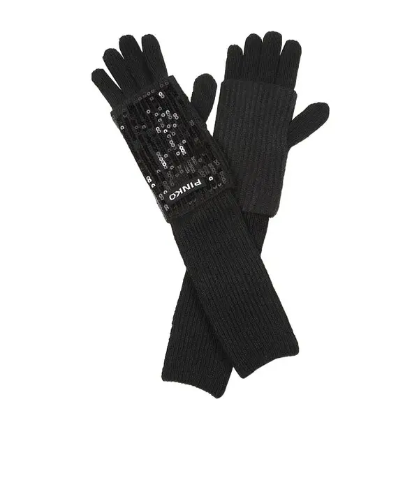Pinko Ribbed Gloves