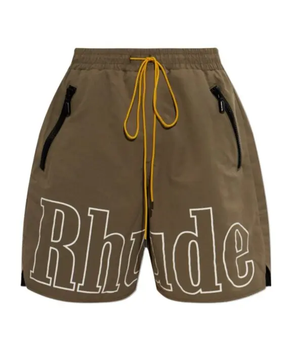 Rhude Logo-print Drawstring Shorts