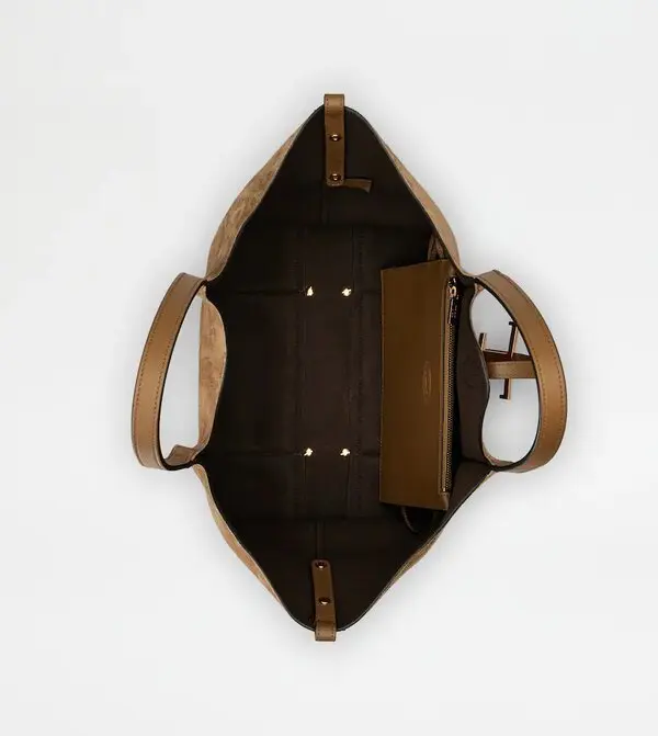 TOD'S Timeless Shopping Bag In Suede - No