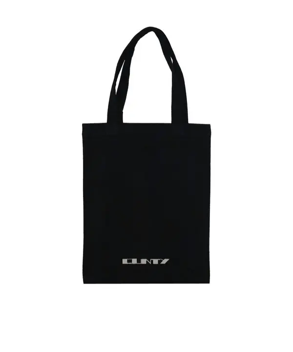 Rick Owens Logo Detailed Top Handle Bag - Black
