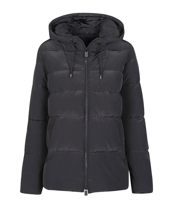 Pinko Quilted Hooded Jacket - Black