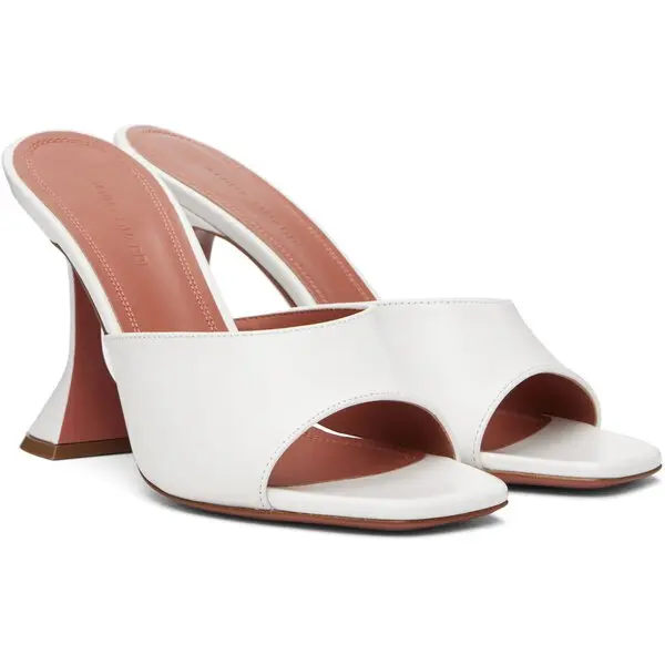Amina Muaddi Lupita 95 High-heeled Sandals - White