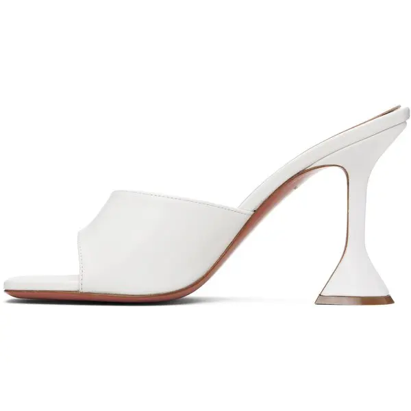 Amina Muaddi Lupita 95 High-heeled Sandals - White