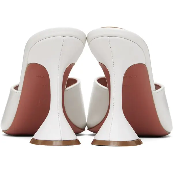 Amina Muaddi Lupita 95 High-heeled Sandals - White