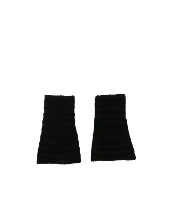 LISA YANG Zarie Ribbed Cashmere Hand Warmers - Black