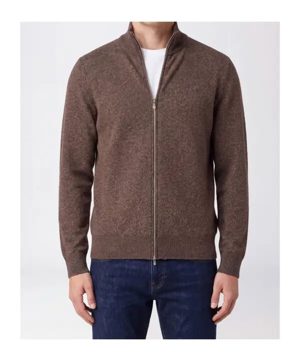 Brunello Cucinelli Zipped Cardigan - Brown
