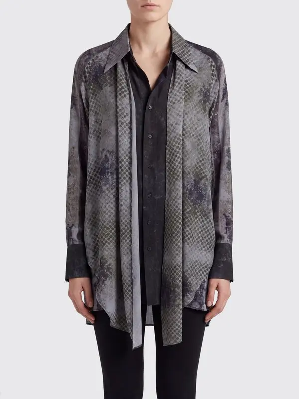 ZIGGY CHEN Draped Long Shirt