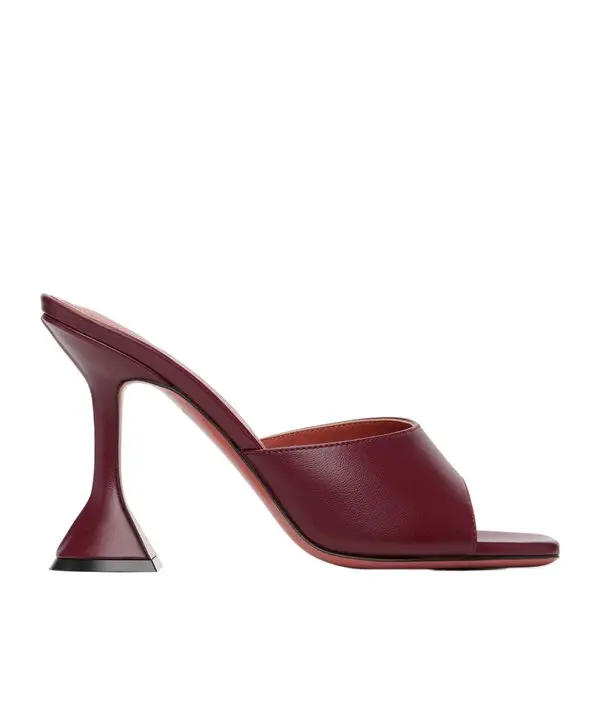 Amina Muaddi Lupita 95 High-heeled Sandals - Wine Red