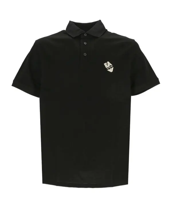 Emporio Armani Short-sleeved Polo Shirt - Black