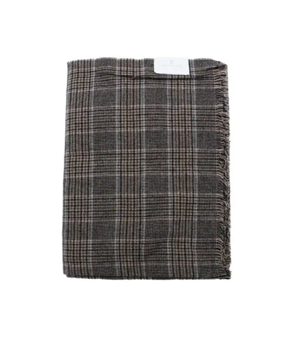 Brunello Cucinelli Logo Patch Scarf - Brown