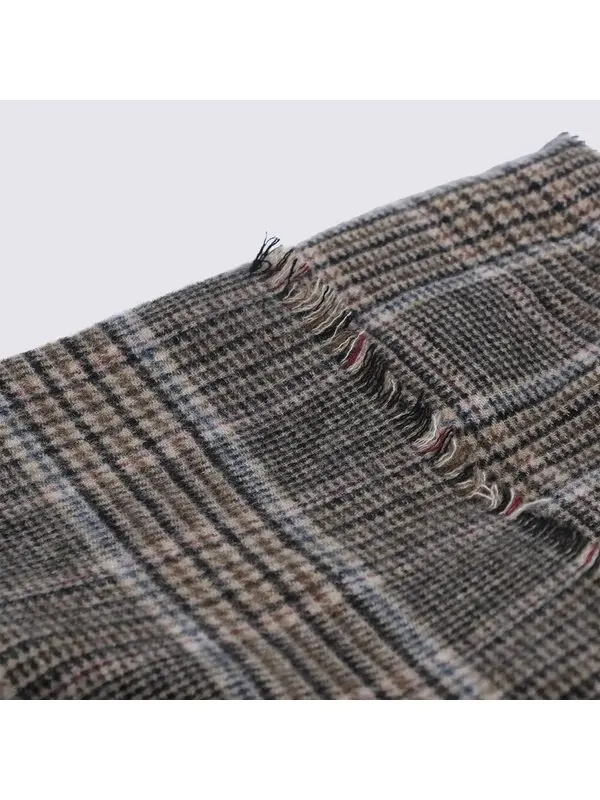 Brunello Cucinelli Logo Patch Scarf