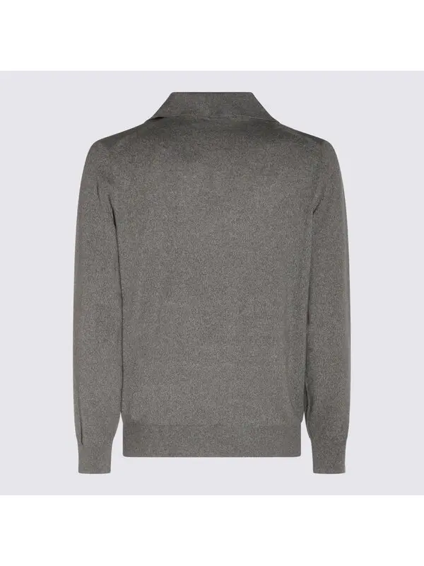 Brunello Cucinelli V-neck Knitted Jumper - Green