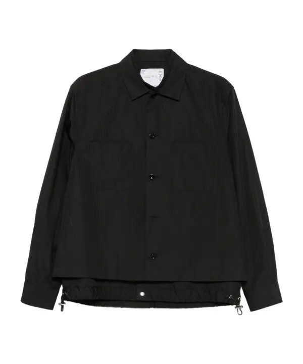 Sacai Layered Long-sleeve Shirt - Black