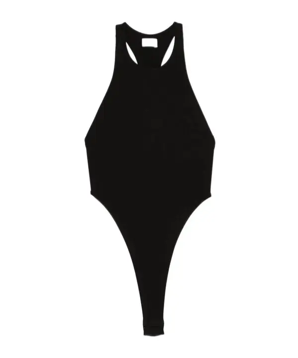 Andamane Fonda Racerback Bodysuit - Black