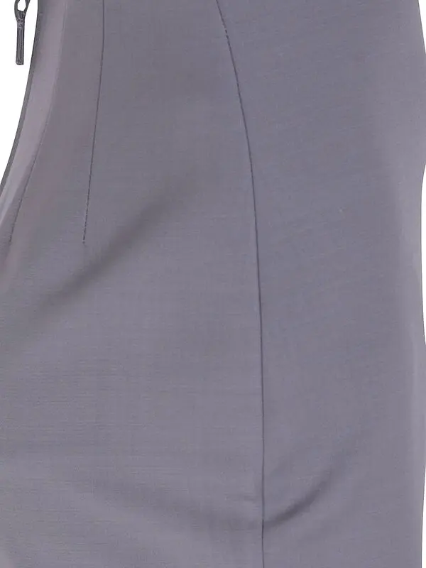 Rick Owens Zipped Maxi Skirt - Gray