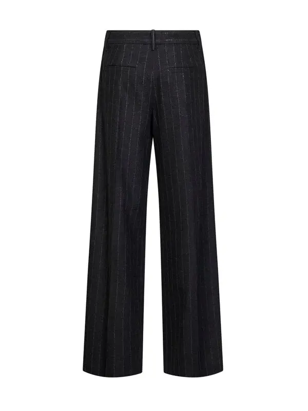 Brunello Cucinelli Pinstriped Straight-leg Pants
