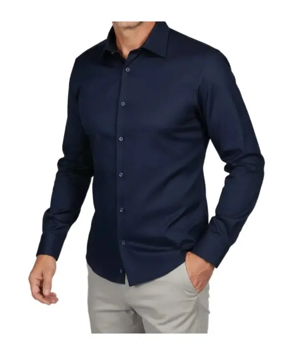 Hugo Boss Long-sleeved Shirt - Dark Blue
