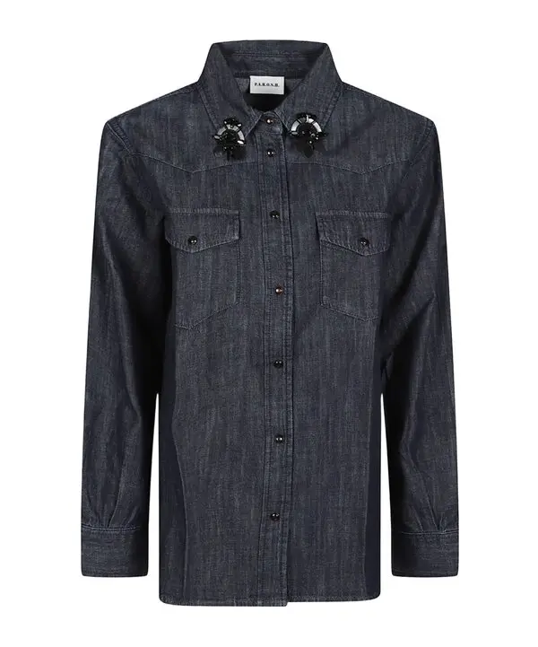 P.a.r.o.s.h Crystal Embellished Shirt - No