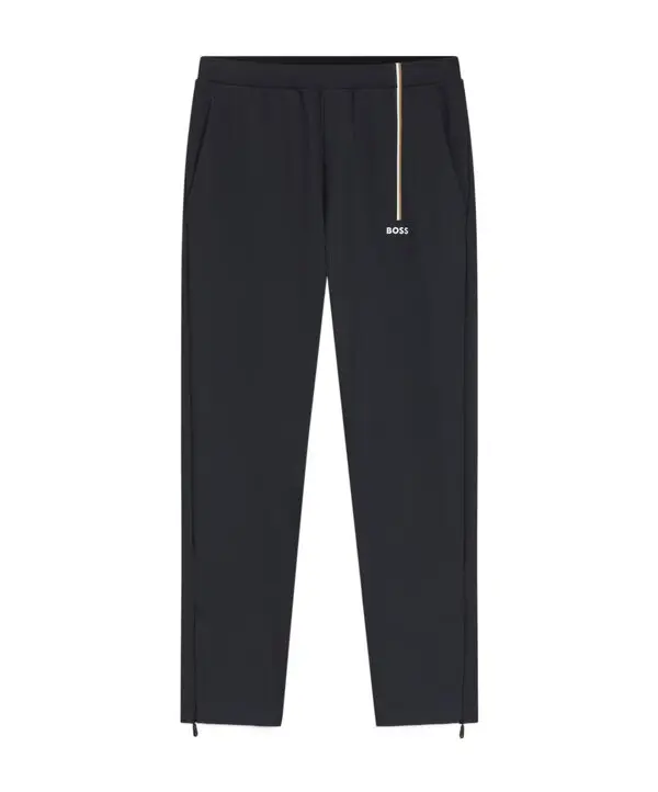 Hugo Boss Active Tracksuit Bottoms In Thermoregulating Stretch Gabardine - Dark Blue