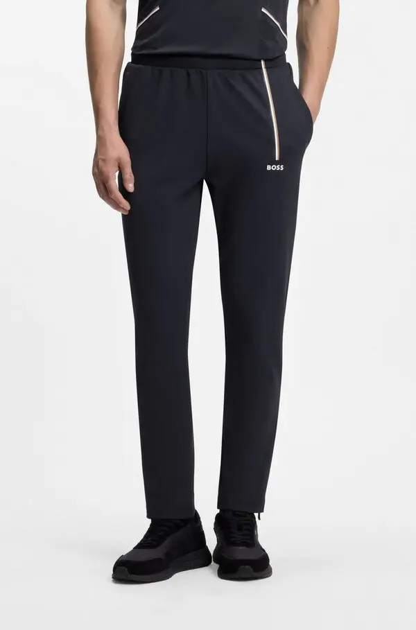 Hugo Boss Logo-print Stripe-detail Track Pants