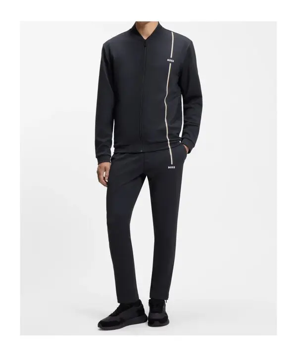 Hugo Boss Logo-print Stripe-detail Track Pants