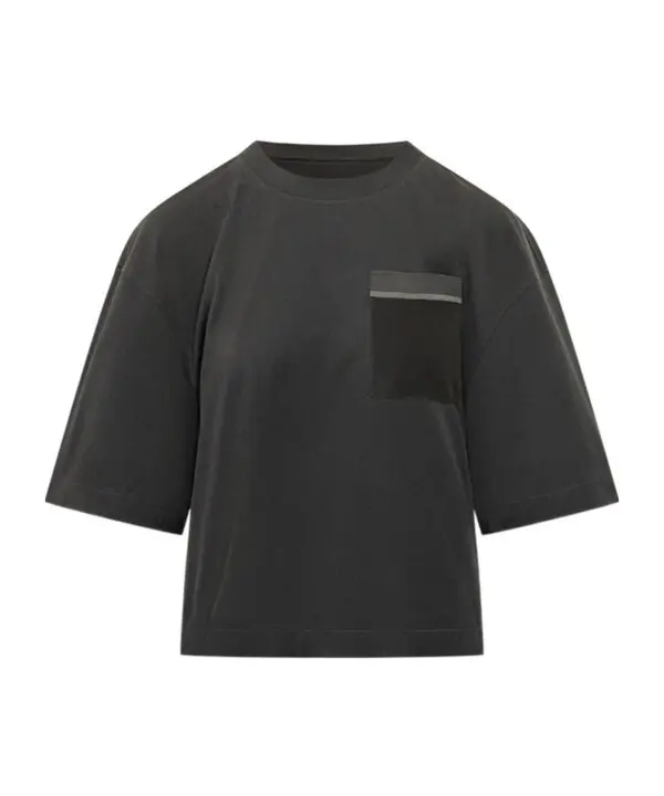 Brunello Cucinelli Embellished Pocket T-shirt - Black