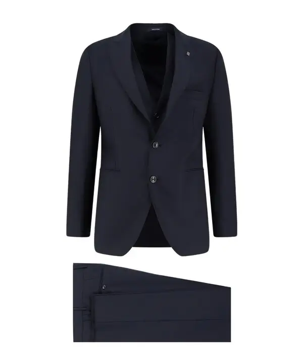 Tagliatore Three-piece Single-breasted Suit - Blue