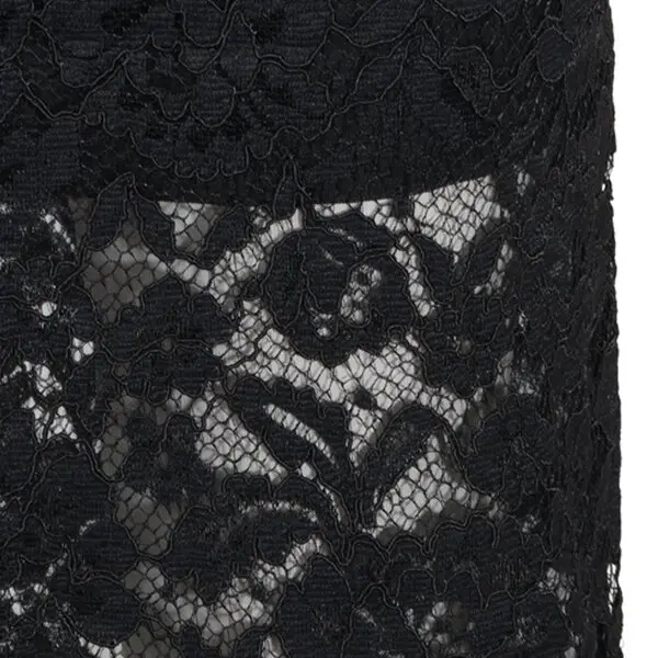 SELF-PORTRAIT Lace Contrast-collar Midi Dress