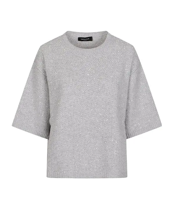 Fabiana Filippi Short Sleeve Crew Neck Sweater - No