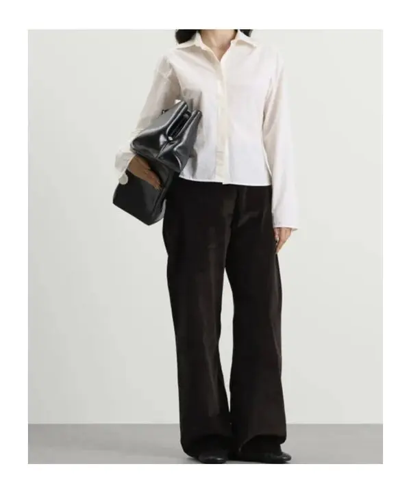Studio Nicholson Loose-fitting, Curved Casual Pants
