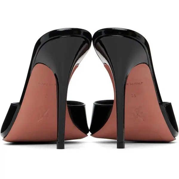 Amina Muaddi Elodie 105 High-heeled Sandals - Black