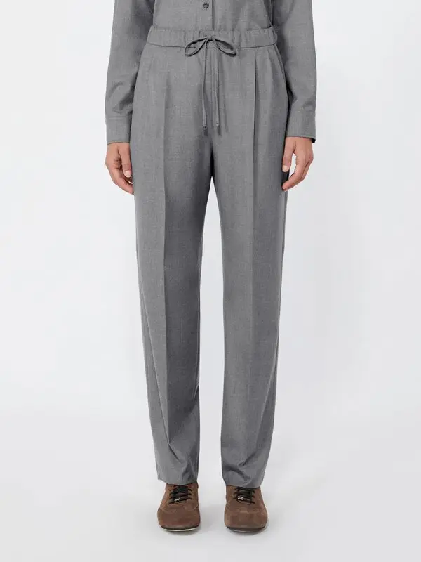 Max Mara Pleated Drawstring Pants