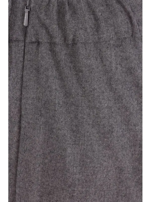 Max Mara Pleated Drawstring Trousers - Medium Gray