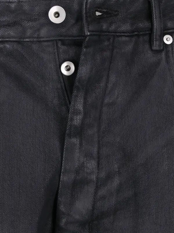 Rick Owens Geth Waxed Wide-leg Jeans