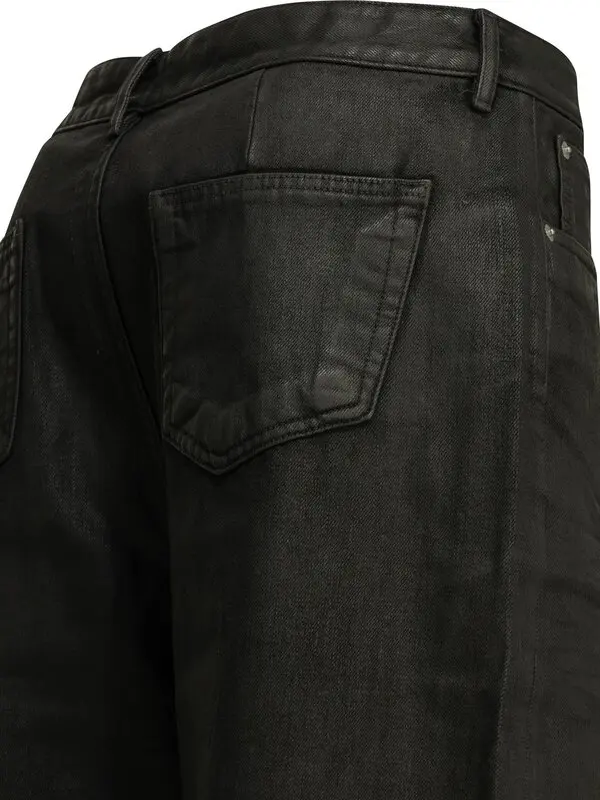 Rick Owens Geth Waxed Wide-leg Jeans