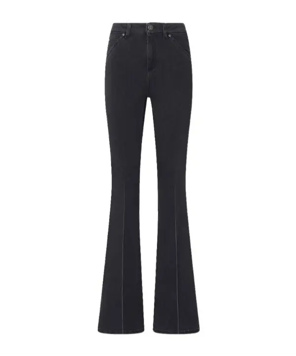 Pinko Flared Stretch Denim Jeans - Grey